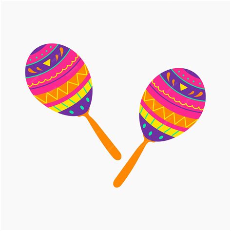 Decorative Maracas Element Premium Vector