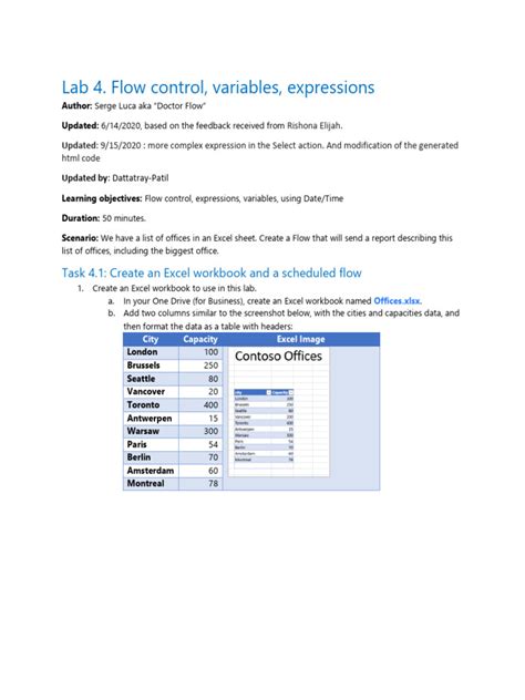Lab 4 Flow Control Variables Expressions Pdf