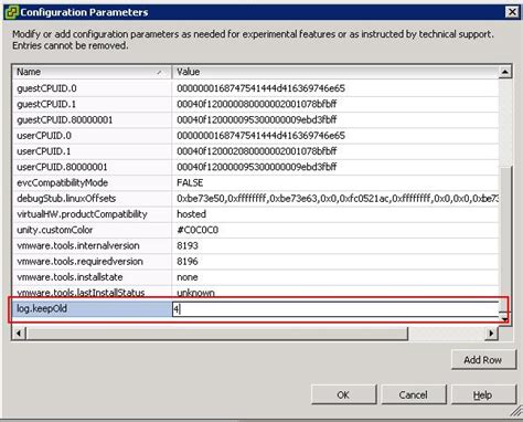 Configuring Virtual Machine Log Rotation