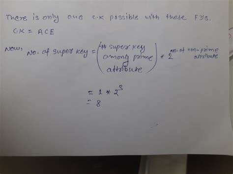 Databases Consider A Schema Ra B C D E F And Functional Dependencies A → B C → D And E