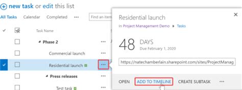 Reorder And Organize Sharepoint Tasks And Timelines Nate Chamberlain