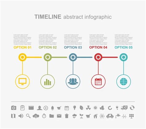 Timeline Abstract Infographics Stock Vector Image By ©lub Lubachka 52661719