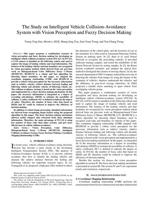 Pdf The Study On Intelligent Vehicle Collision Avoidance System With Pdf The Study On Intelligent Vehicle Collision Avoidance System With