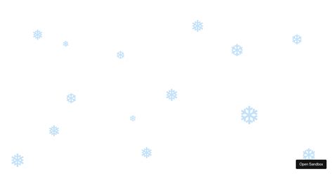 Snowfall Codesandbox