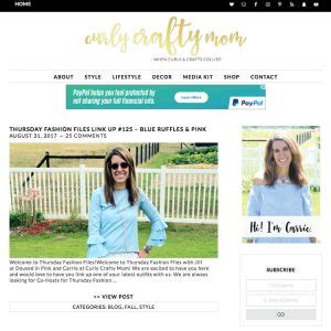 Migrating Over To Wordpress New Design Curlycraftymom