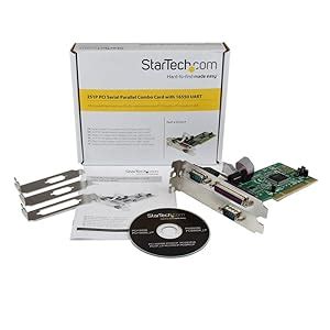 Amazon Com StarTech Com 2S1P PCI Serial Parallel Combo Card With 16550 UART IEEE 1284 Card
