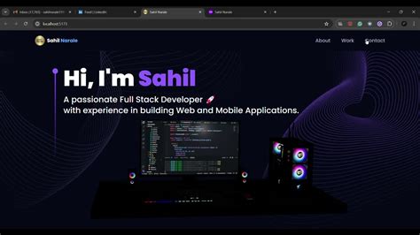 sahil narale on linkedin fullstackdeveloper reactjs vite