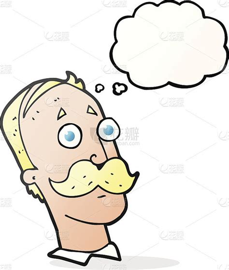 思想泡泡卡通人物有胡子