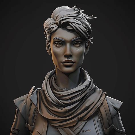 Premium Photo Dynamic 3d Portrait Illustration With Striking Visuals