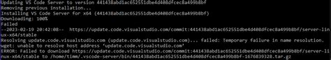 Wget Unable To Resolve Host Address Update Code Visualstudio Issue Microsoft