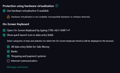 Protection Using Hardware Virtualization Kaspersky Basic Standard Plus Premium Kaspersky