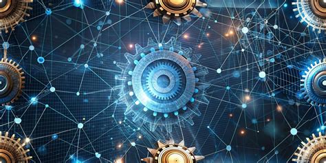 Gear System Data Connecting Lines And Dotsbig Data Visualization