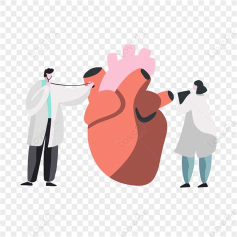 만화 일러스트 손으로 그린 청진 심장 의료 레이션청진기과학 기술 Png 일러스트 무료 다운로드 Lovepik