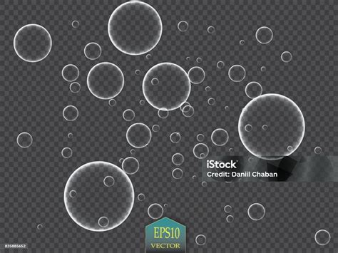 투명 한 배경 벡터 일러스트 레이 션에 설정 하는 반사와 화이트 워터 거품 3차원 형태에 대한 스톡 벡터 아트 및 기타 이미지 3차원 형태 개념 개체 그룹 Istock