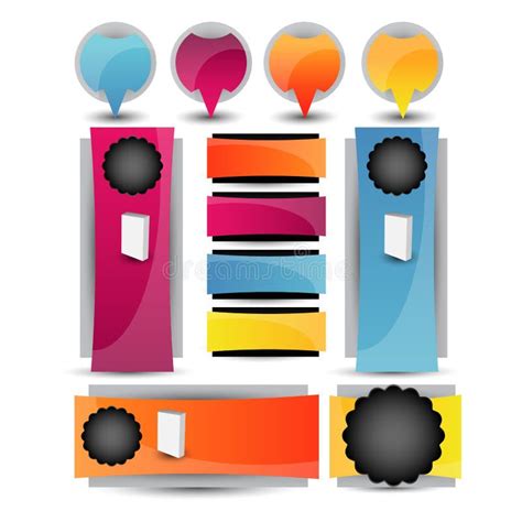 Web User Interface Elements Stock Vector Illustration Of Graphic Element 49777289