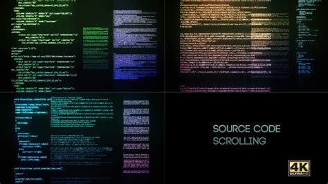 Source Code Scrolling Pack Miscellaneous Motion Graphics Ft Code And Cyberspace Envato