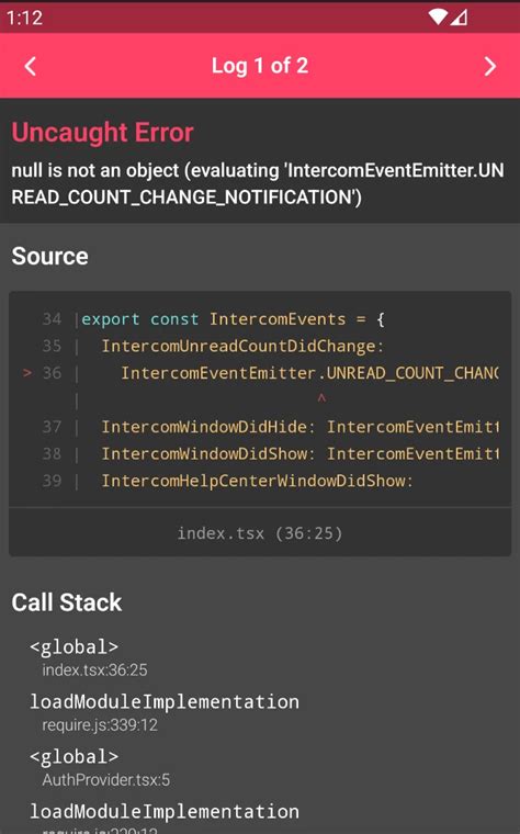 Android App Crashes When Setting Up Intercom React Native Community