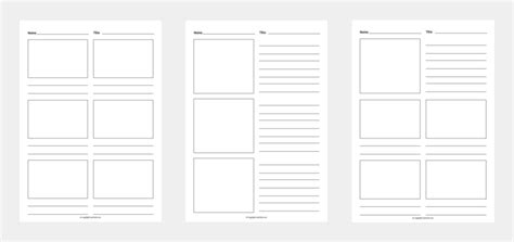 Storyboard Template Blank Printable PDF For KS1 And KS2 Teachwire