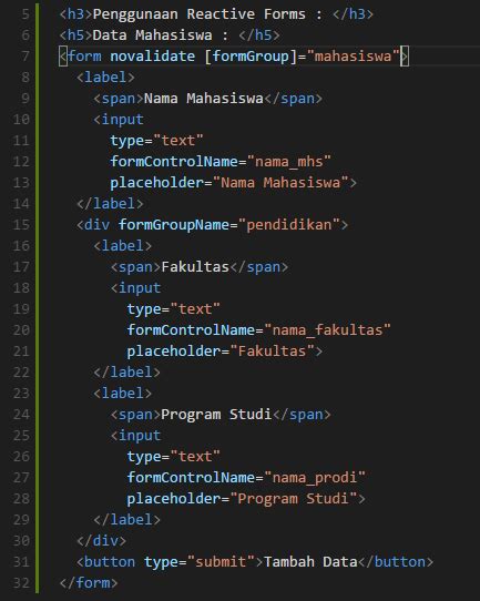 Angular 4 Menggunakan Forms Tutorial Angular 4 By Dhanar J Kusuma