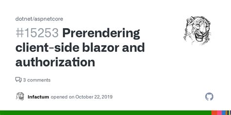 Prerendering Client Side Blazor And Authorization · Issue 15253