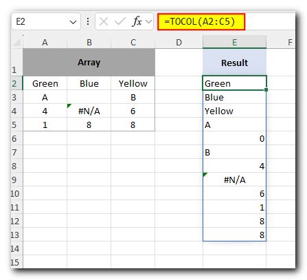 Learn Excel Excel Tocol Function Convert Range To Single Column