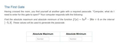 Solved The First Gate Having Crossed The Room You Find Chegg Com