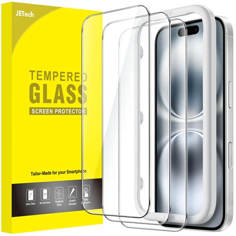 Jetech Screen Protector For Iphone 16 61 Inch Tempered