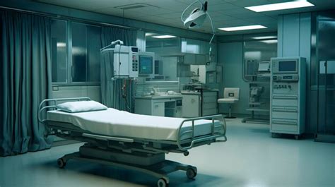 A Photo Of A Hospital Isolation Room Premium Ai Generated Image
