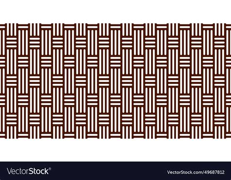 Vertical Triple Basketweave Seamless Pattern Vector Image