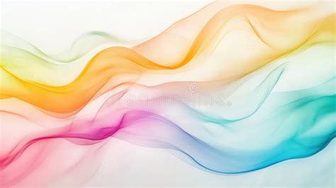 Colorful Abstract Waves Smooth Flowing Patterns In Vibrant Hues Stock Image Image Of Serene