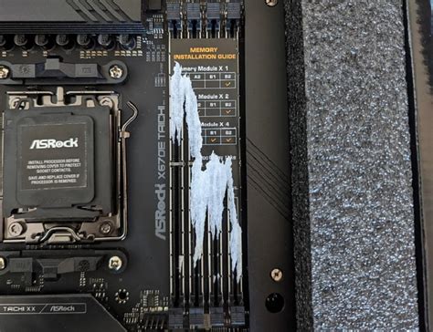 Памятка на слотах оперативной памяти на платах Asrock Am5 мешает установке модулей — I2hard