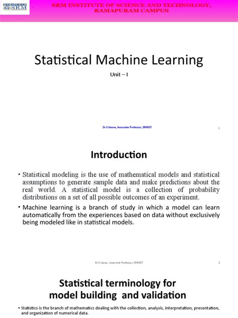 Introduction To Statistical Machine Learning Pdf Regression