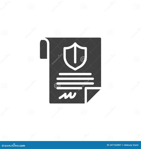 secure document vector icon stock vector illustration of vector