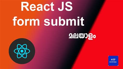 react js form submit example using functional component web malayalam