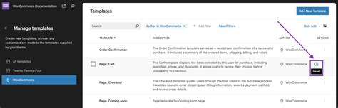 Templates Documentation Woocommerce