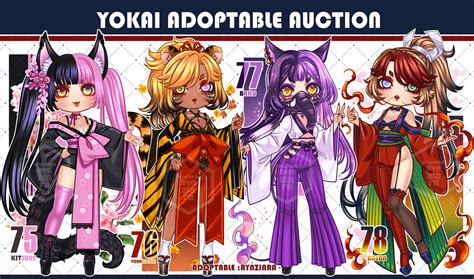 Open 44 Chibi Yokai Auction11 By Rynziara On Deviantart