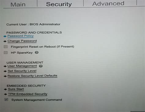 Power On Password On Bios Hp Support Community 5577231