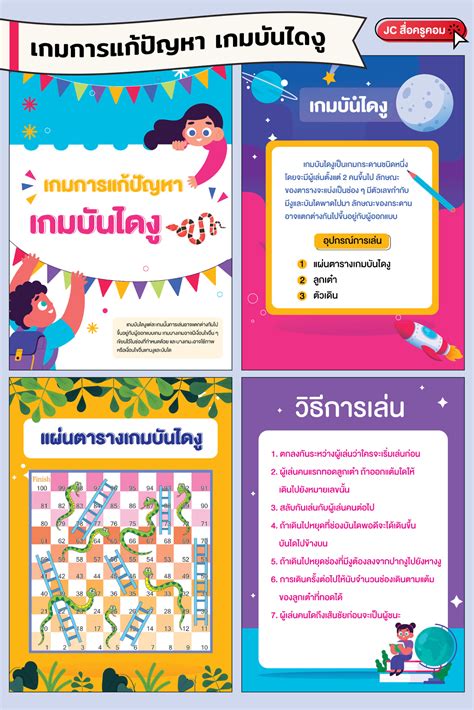 Jc สื่อครูคอม 🐍🎲 บอร์ดเกมบันไดงู ฝึกการคิดอย่างเป็นระบบ Facebook