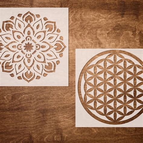 Tree Of Life Stencil Etsy