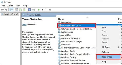 Fixed Volume Shadow Copy Service Not Working Error