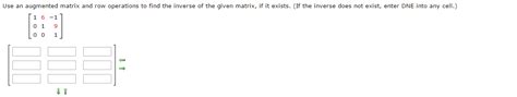 Solved Use An Augmented Matrix And Row Operations To Find