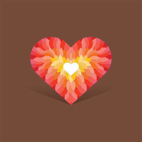 Decorative Heart Design Vector Illustration Decorative Design Stock