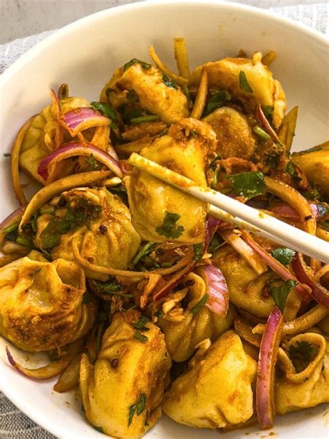 Sadeko Momo Recipe Spicy Momo Salad