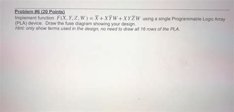 solved problem 6 20 points implement function f x y z