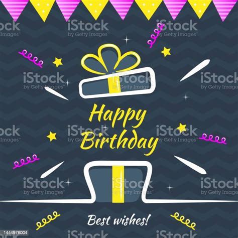 생일 축하 인사말 카드 생일 축 하 카드 손으로 그린 스타일 벡터 삽화에 대 한 벡터 디자인 서식 파일입니다 귀여운에 대한 스톡 벡터 아트 및 기타 이미지 Istock