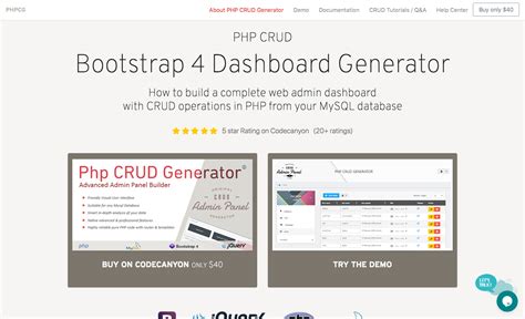 PHP CRUD Generator