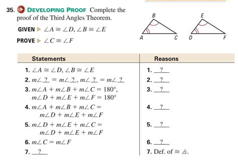 Solved 35 Developing Proof Complete The Proof Of The Third Solved 35 Developing Proof Complete The Proof Of The Third