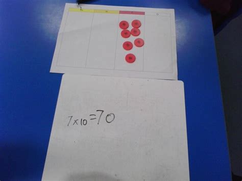 Multiplying By 10 Using Place Value Counters St Aidans Primary Babe A Church Of England