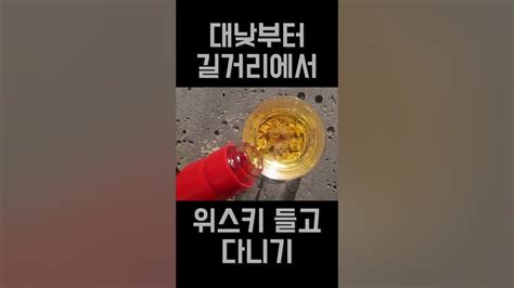 대낮부터 길거리에서 위스키 들고 다니는 5년 전 술튜버 Youtube