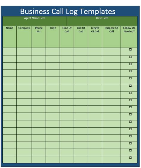 Call Log Templates Excel Word Template In 2022 Word Template Templates Words